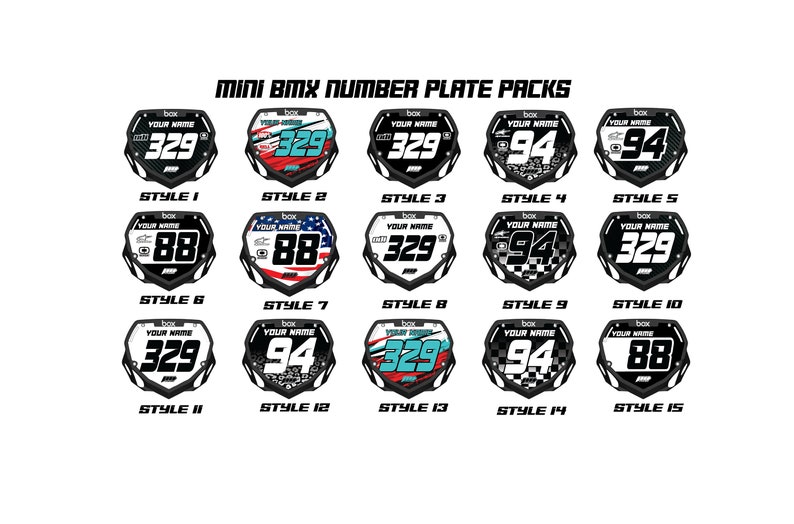 4" BMX Decal Packs, Mini Box Plate Decal, Waterproof Decals | Fast ...