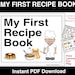 My First Cook Book - Etsy