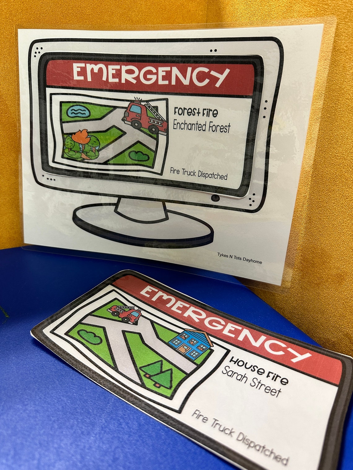 Preschool Dramatic Play Fire Station Signs & Props - Etsy