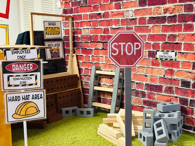 Construction Zone Dramatic Play - Etsy