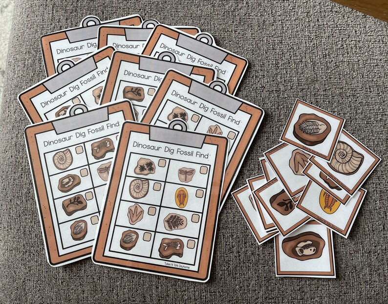 Dinosaur Dig Fossil Find Game - Etsy