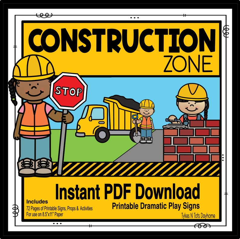 Construction Zone Dramatic Play - Etsy