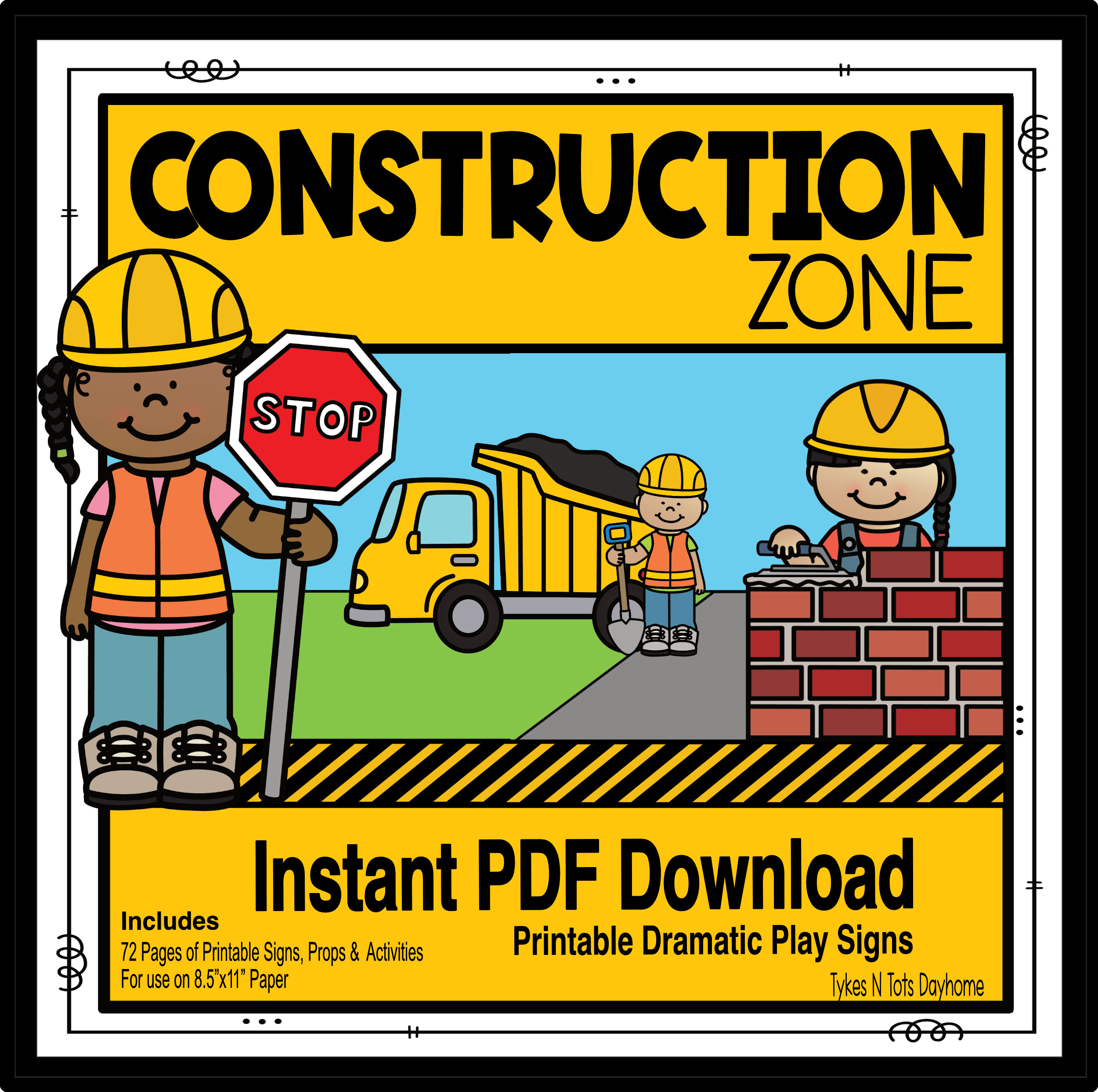 Construction Zone Dramatic Play - Etsy