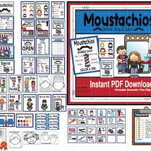 Barber Shop & Hair Salon Dramatic Play - Etsy