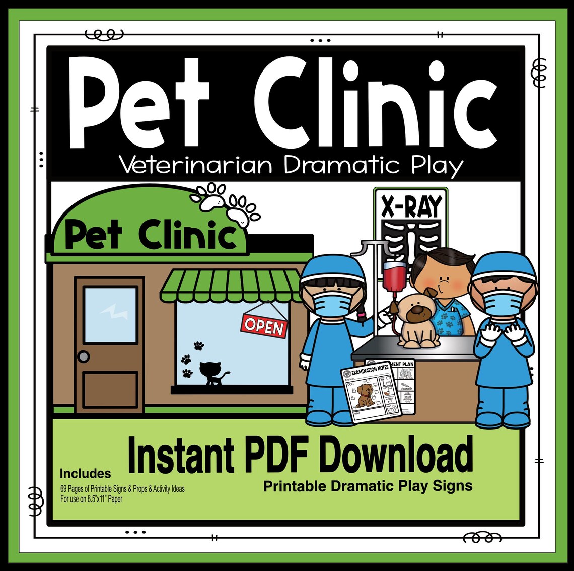 Pet Clinic - Vetrinarian Dramatic Play - Etsy