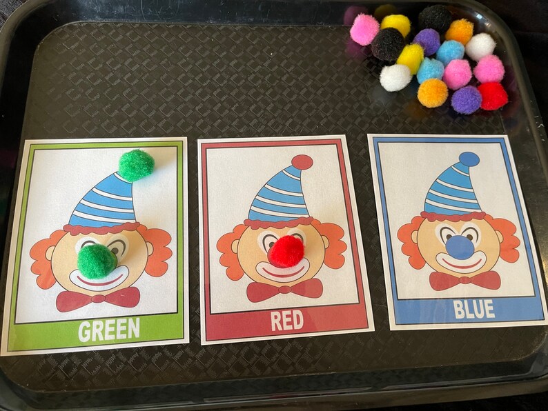 Circus Colour Match & Memory Game - Etsy