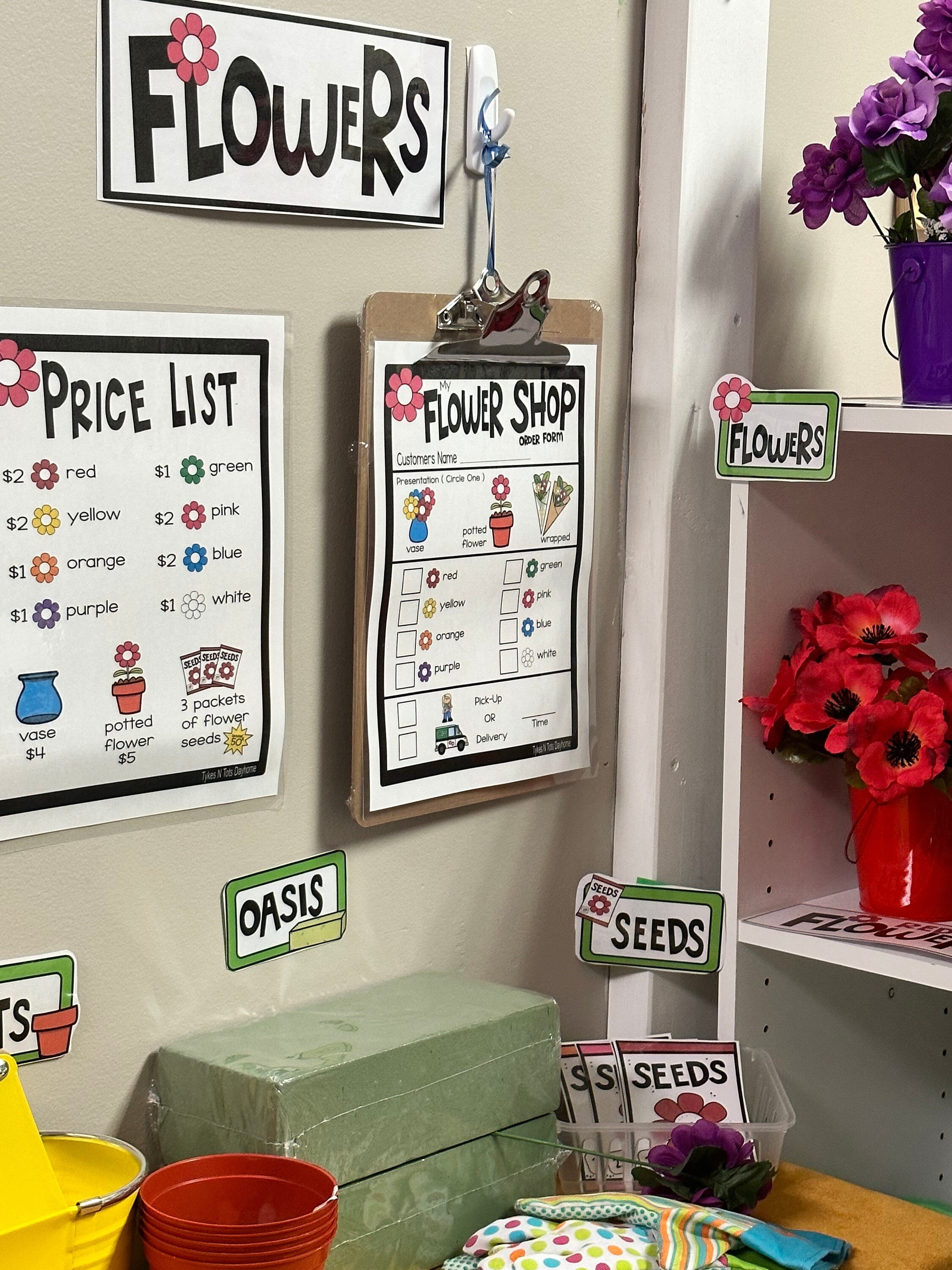 My Flower Shop Dramatic Play - Etsy