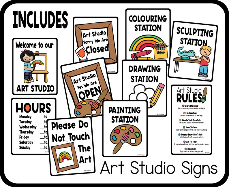 Art Studio / Art Gallery Dramatic Play - Etsy