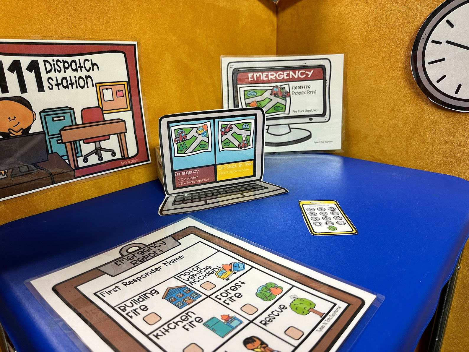 Preschool Dramatic Play Fire Station Signs & Props - Etsy