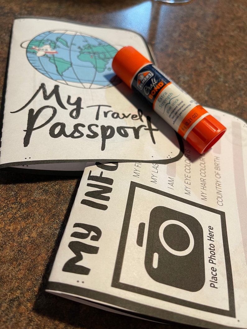 My Pretend Travel Passport. - Etsy