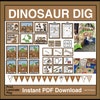 Editable Three Rex Dinosaur Birthday Party Dig Site Sign | Canva ...