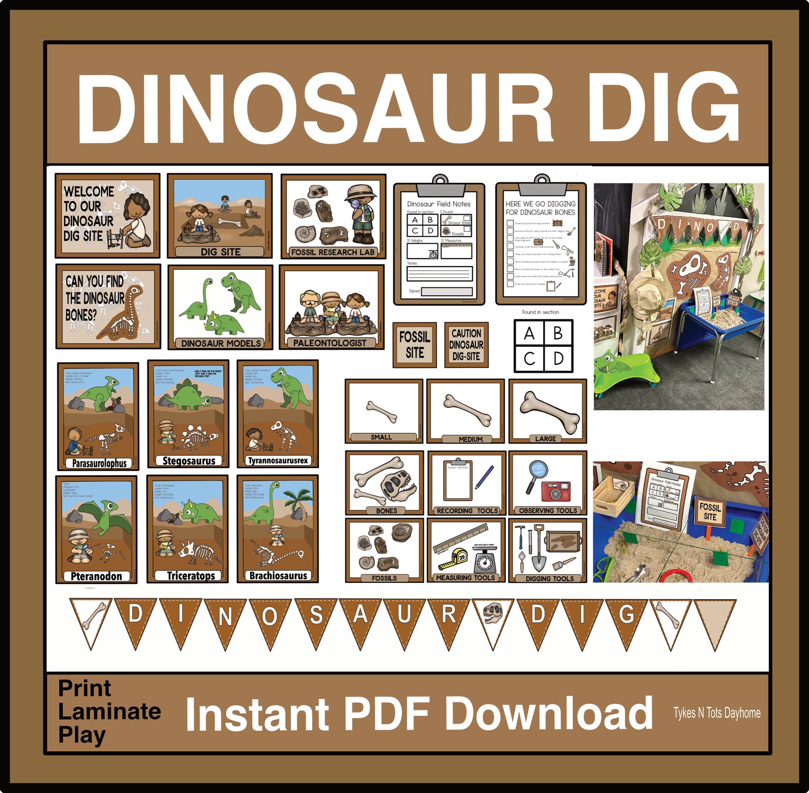 Dinosaur Dig Dramatic Play Theme - Etsy