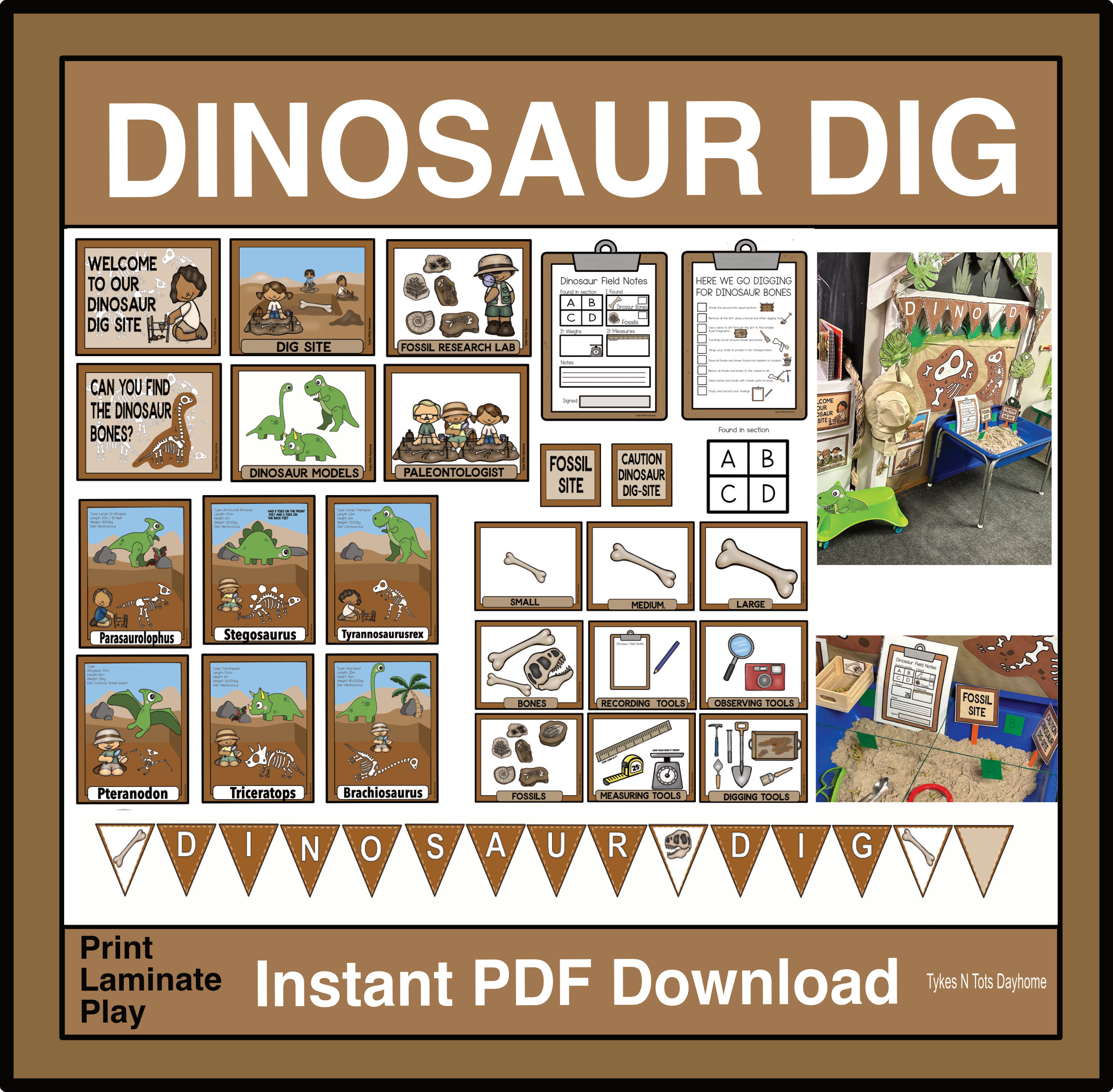Dinosaur Dig Dramatic Play Theme - Etsy