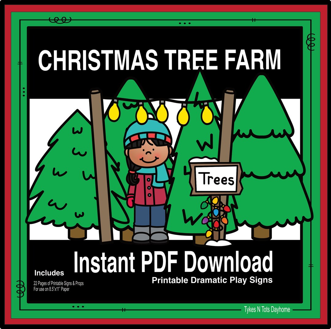 Holiday Tree Farm Dramatic Play - Etsy