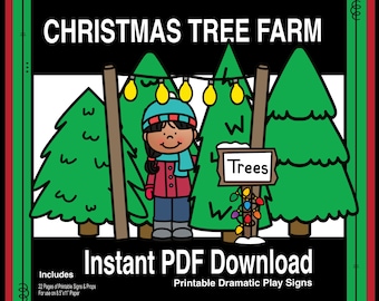 Tree Farm Dramatic Play - Christmas and Holiday Pretend Play - Etsy