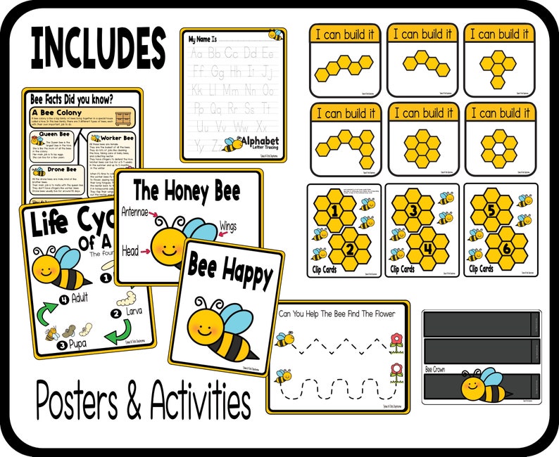 Beekeeper Dramatic Play Printable Signs & Props - Etsy