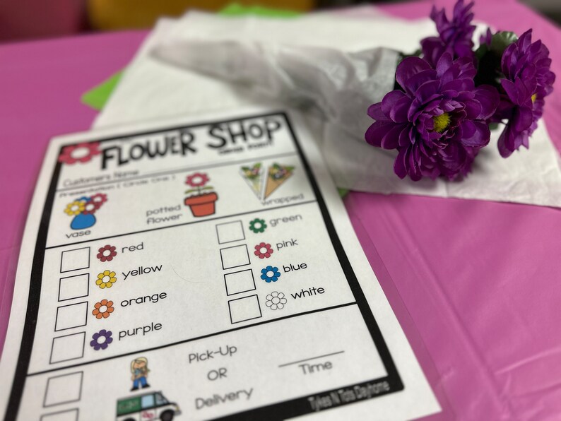 My Flower Shop Dramatic Play - Etsy