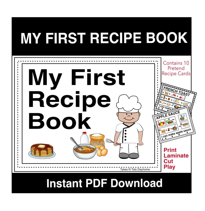 My First Cook Book - Etsy