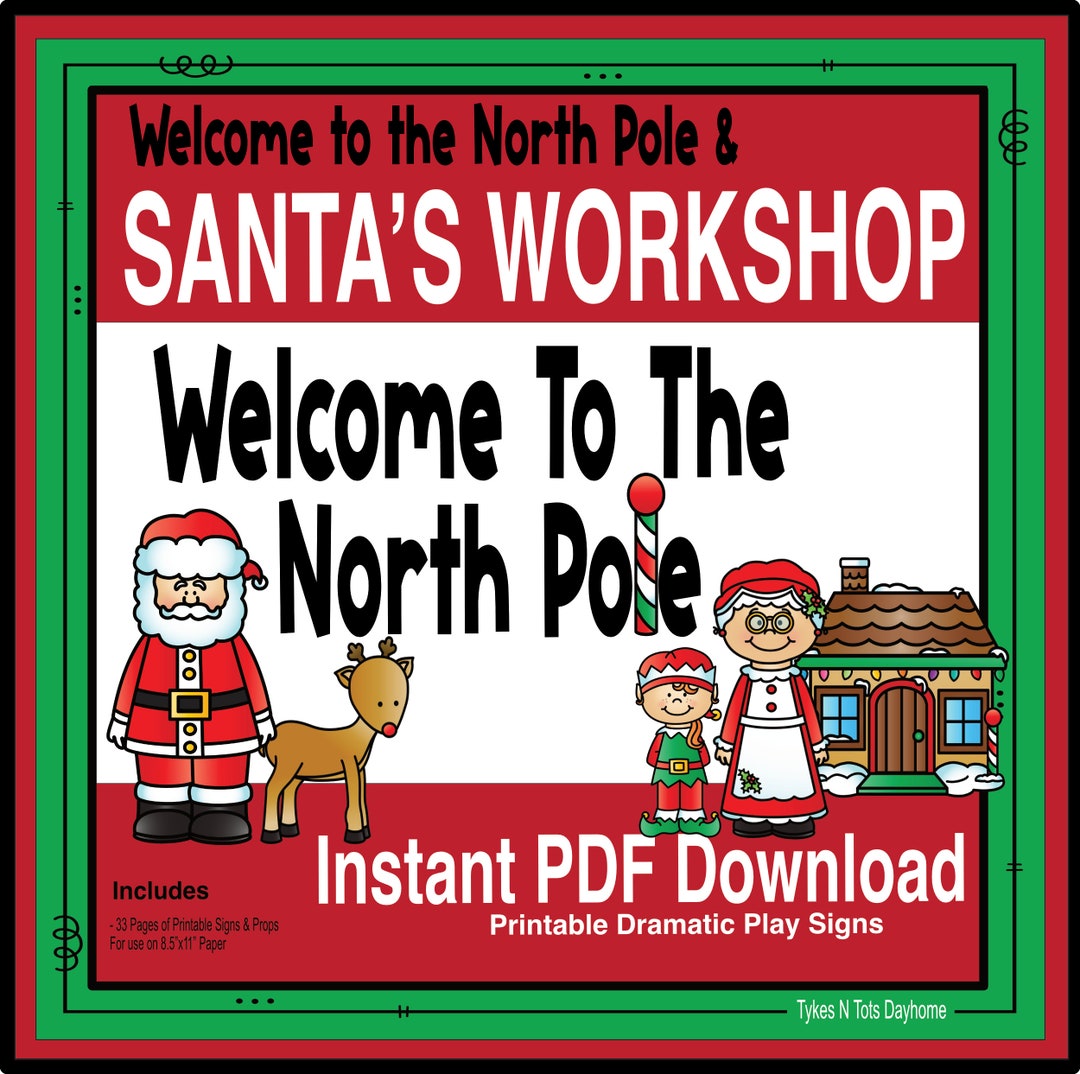 Santa’s Workshop Dramatic Play - Etsy