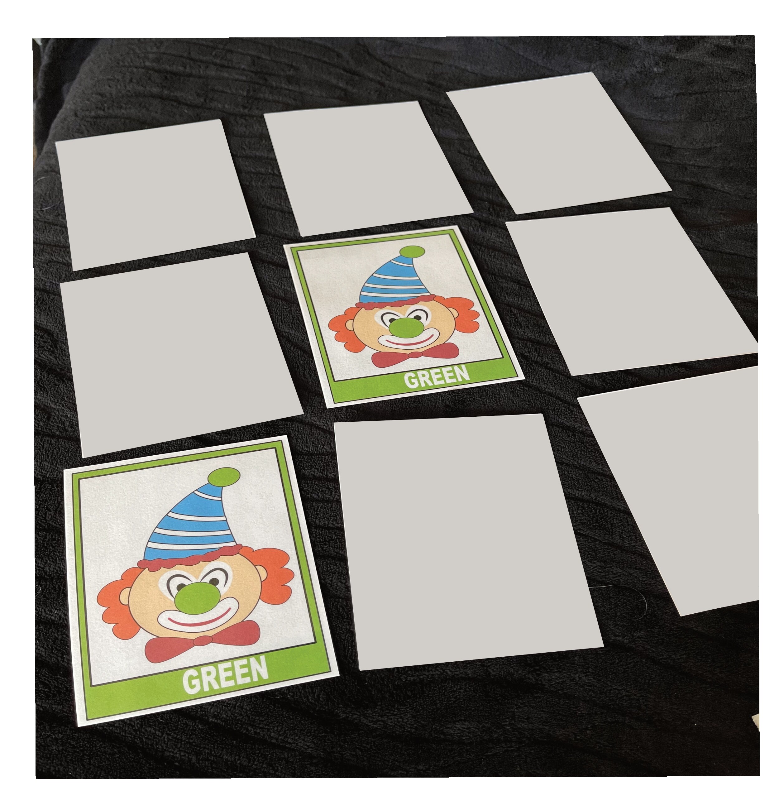 Circus Colour Match & Memory Game - Etsy