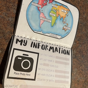 My Pretend Travel Passport. - Etsy