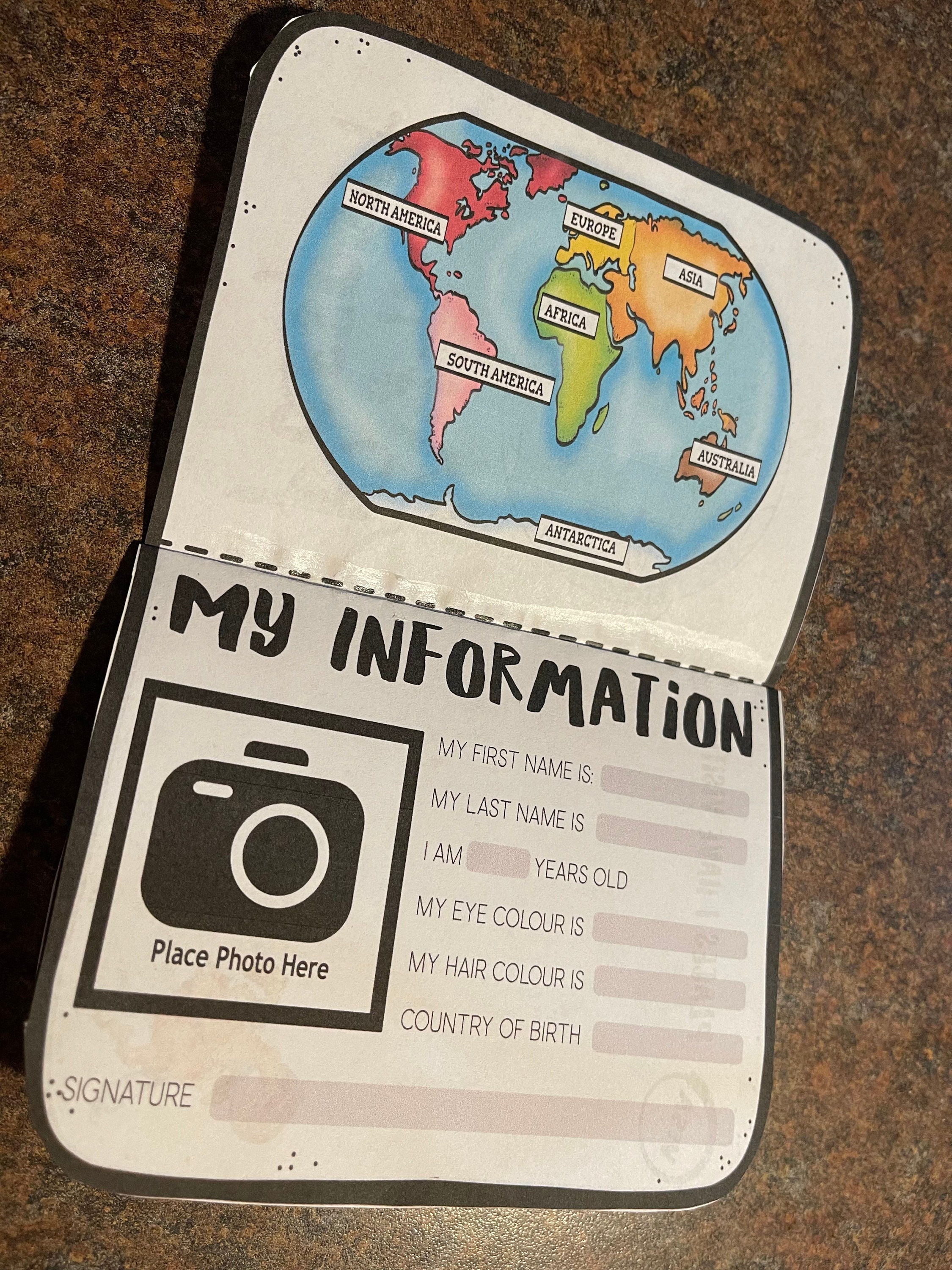 My Pretend Travel Passport. - Etsy