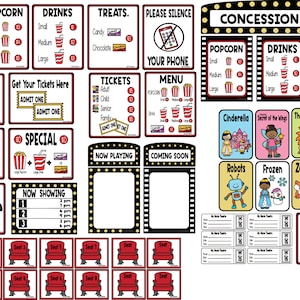 Show Time Movie Theatre Dramatic Play - Etsy