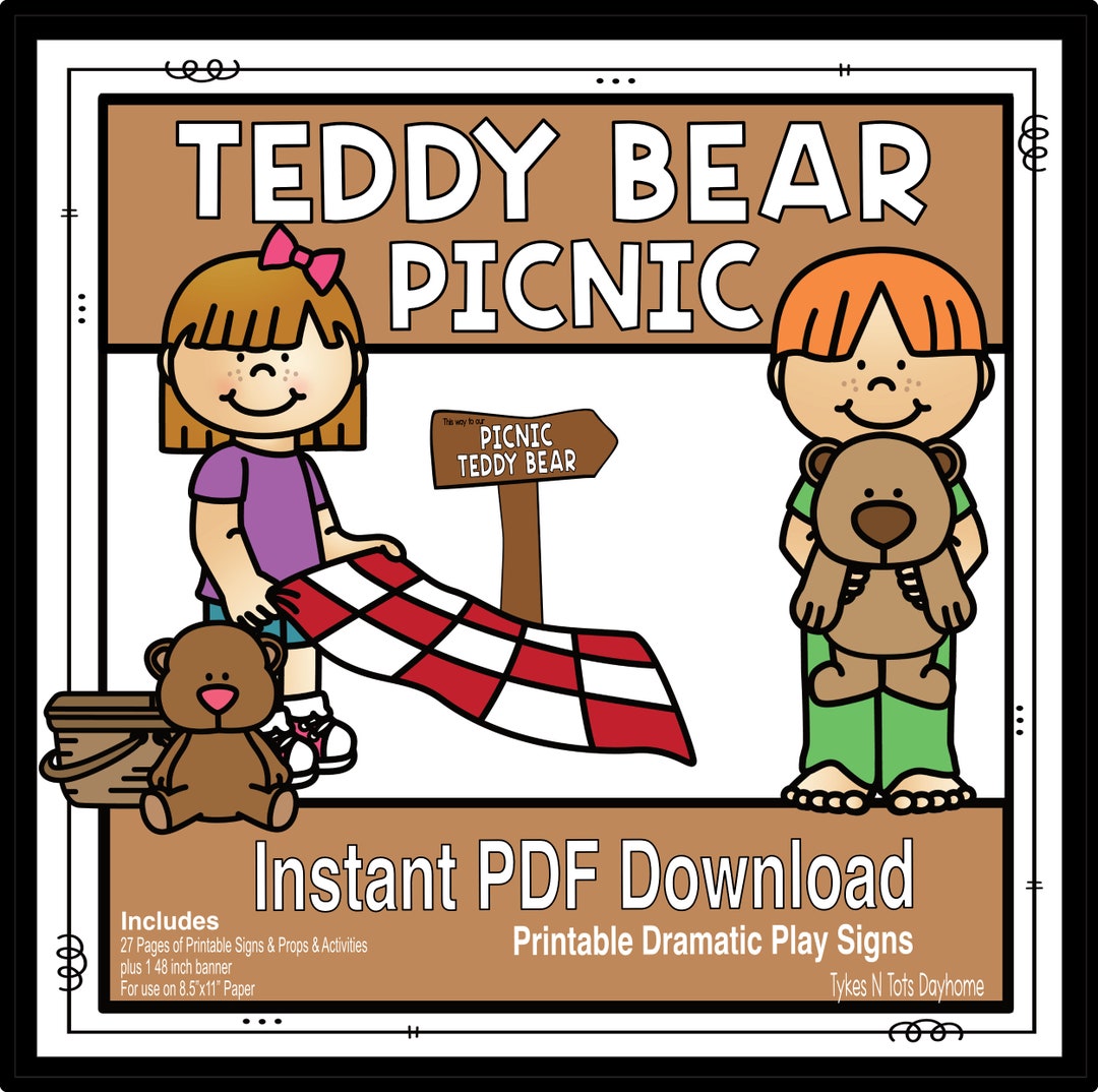 Teddy Bear Picnic Dramatic Play - Etsy