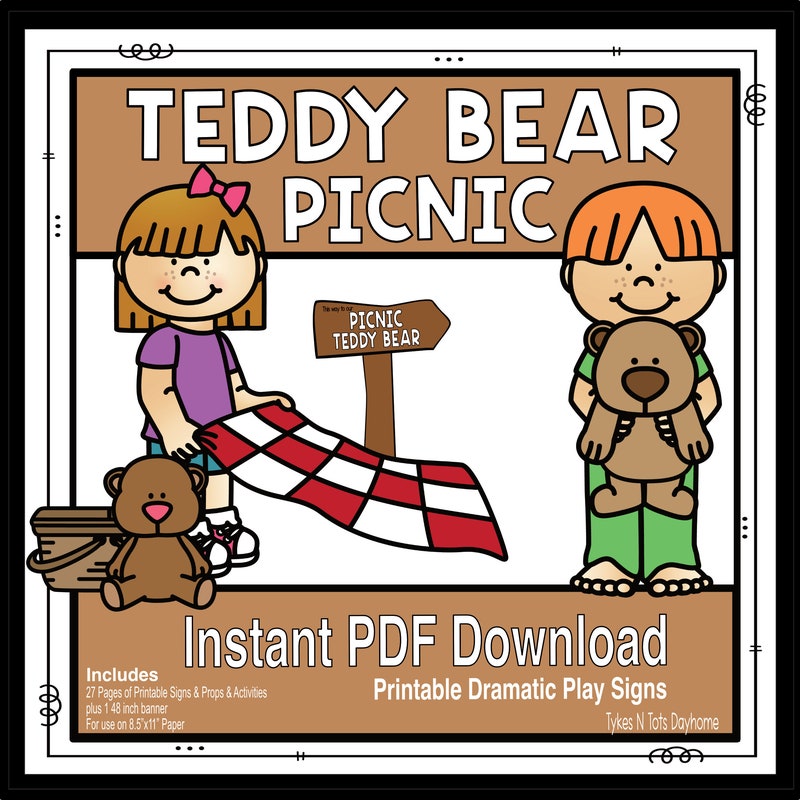 Teddy Bear Picnic Toy - Etsy