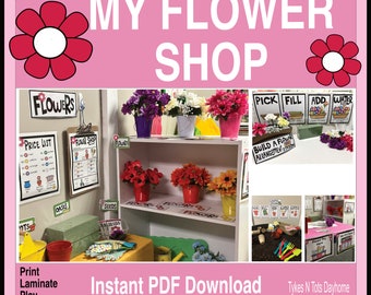 PRINTABLE Flower Shop Dramatic Play Preschool Sensory Play Elementary ...