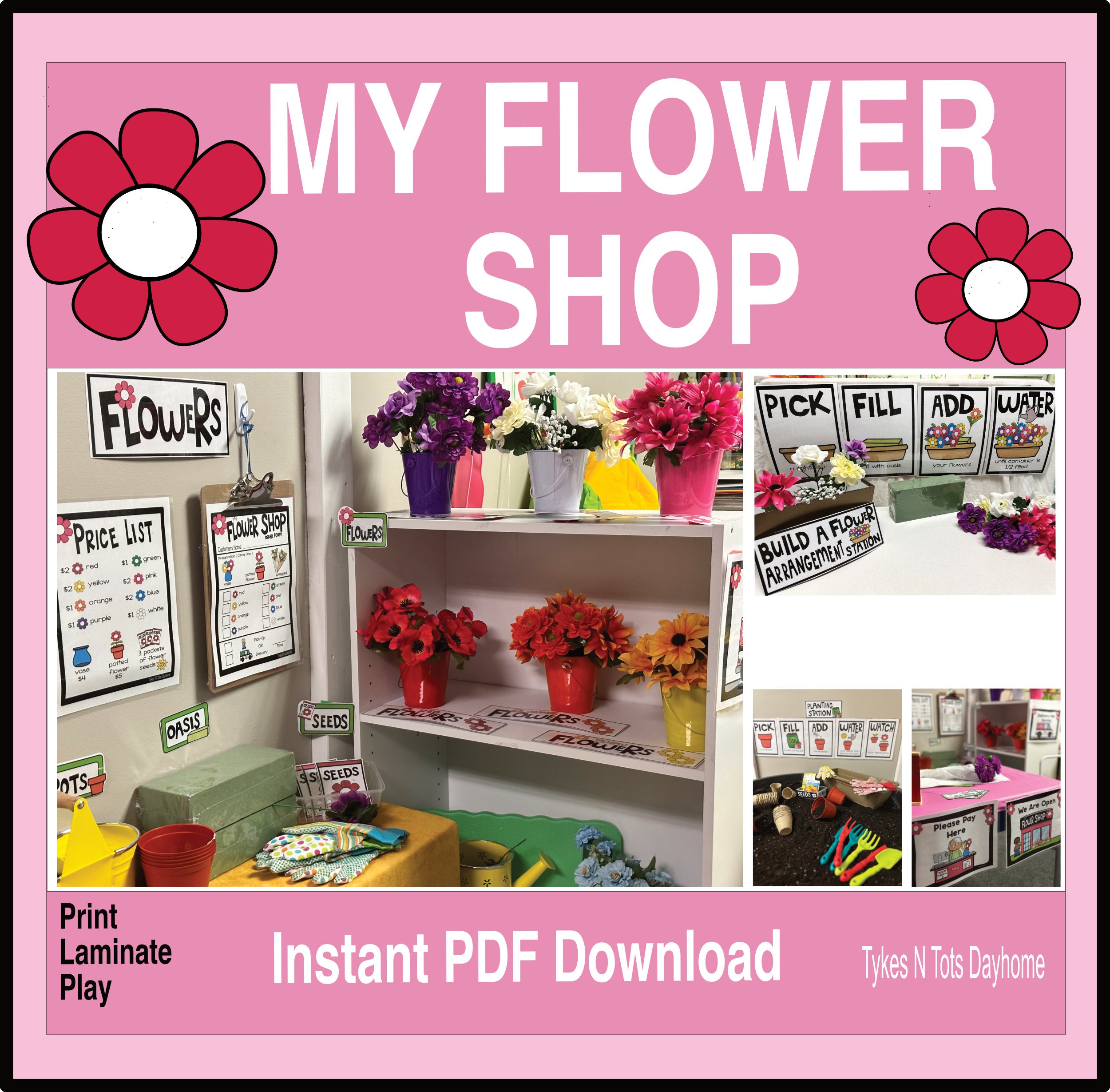 My Flower Shop Dramatic Play - Etsy