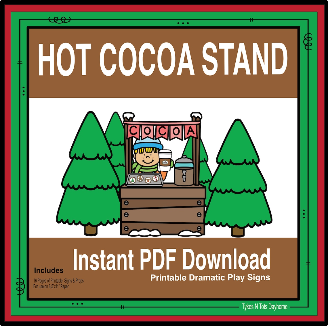 Hot Cocoa Stand Dramatic Play - Etsy