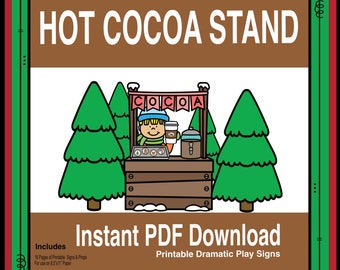 Hot Chocolate Stand Dramatic Play - Etsy