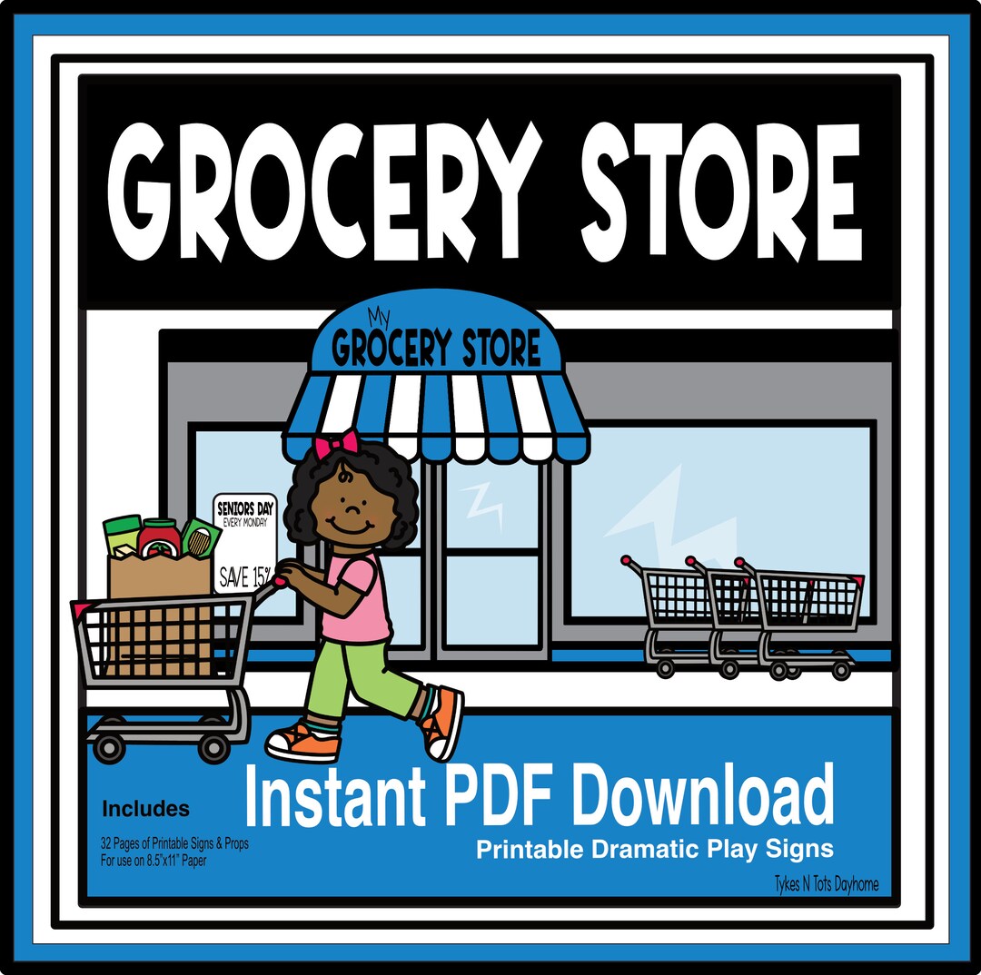 Grocery Store Dramatic Play - Etsy