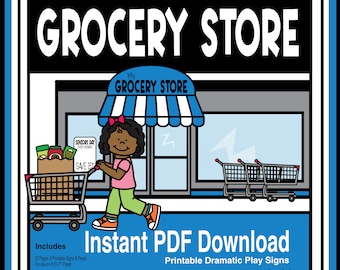 Grocery Store Pretend Play | Dramatic Play | Grocery Store | Preschool ...