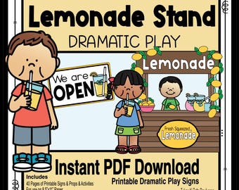 Lemonade Stand Dramatic Play Center - Etsy