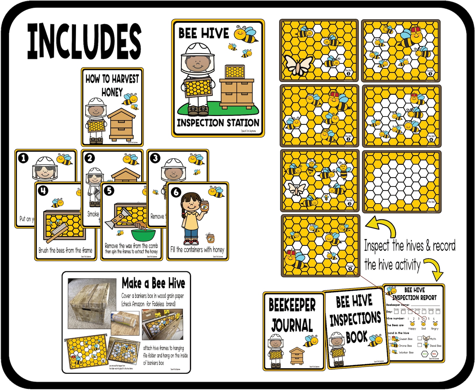 Beekeeper Dramatic Play Printable Signs And Props Etsy