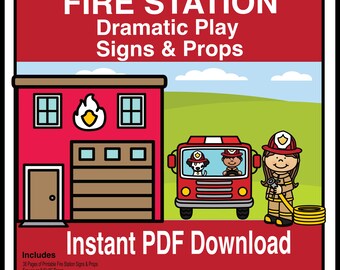 Fire Station Dramatic Play, Firefighter Pretend Play, Preschool Daycare ...