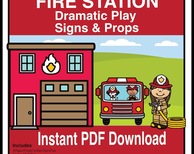 Fire Station Dramatic Play, Firefighter Pretend Play, Preschool Daycare ...