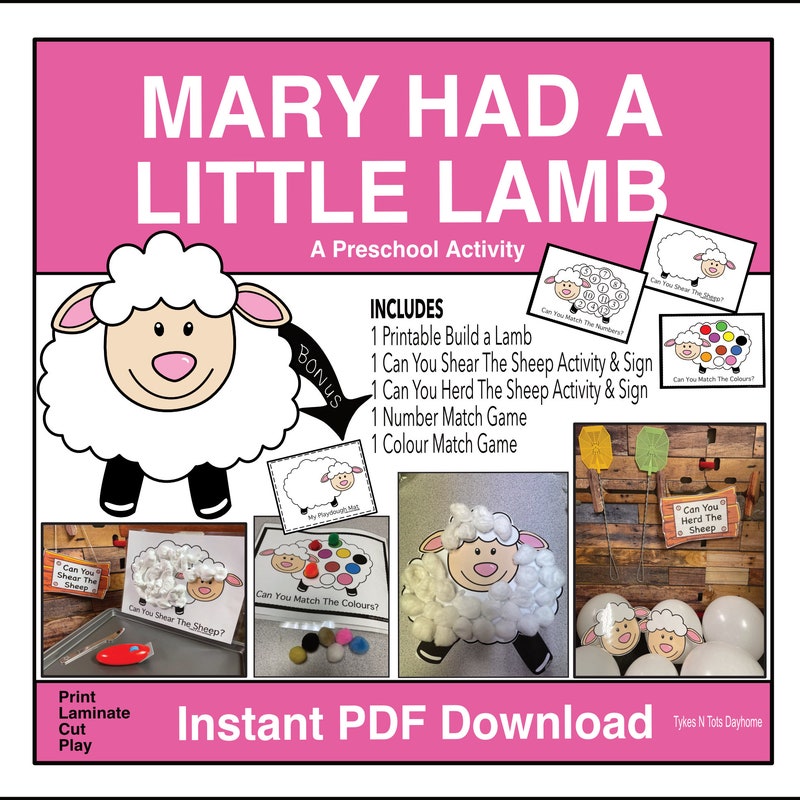 Mary Had Little Lamb - Etsy