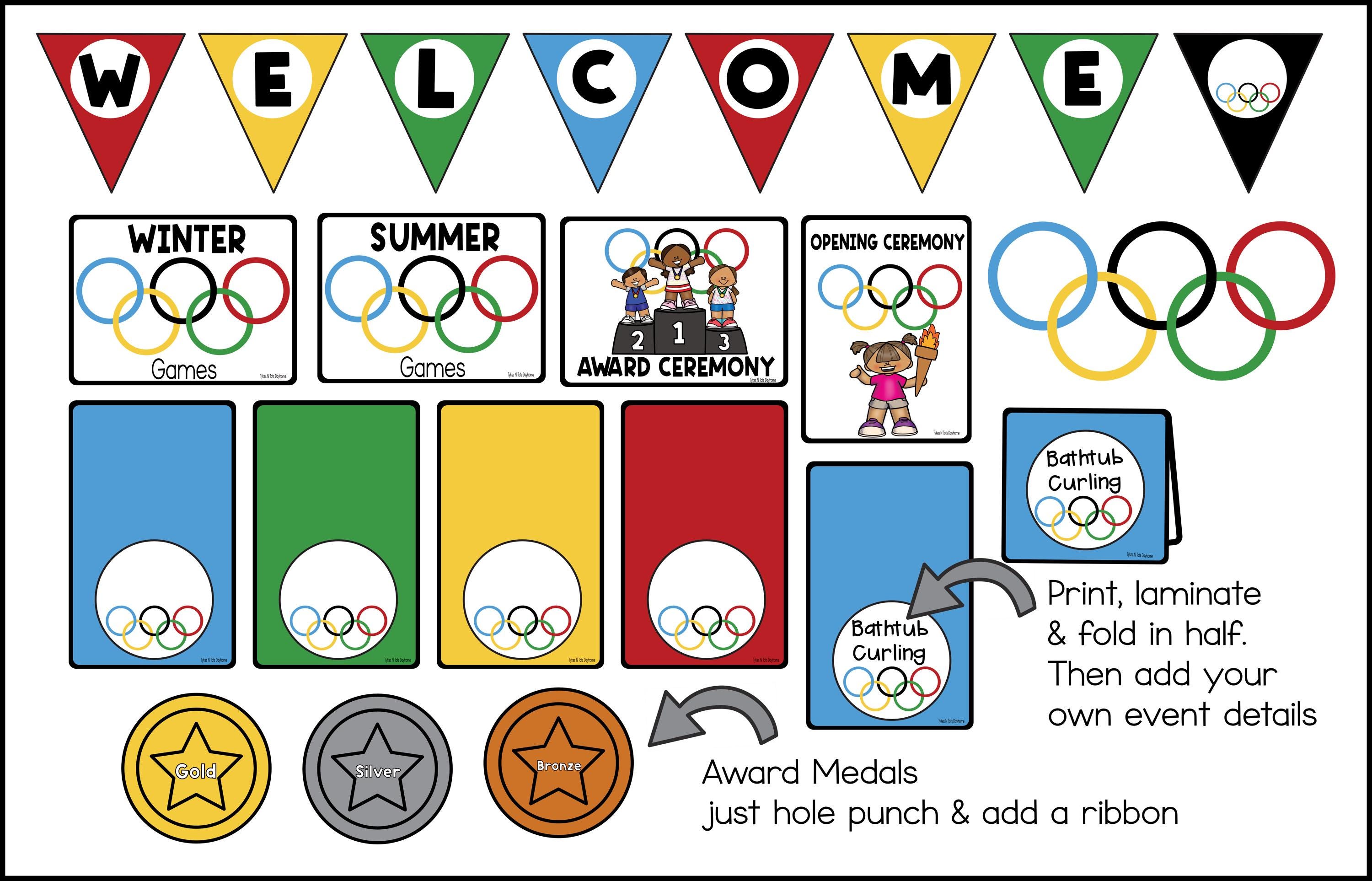 Preschool Olympics Dramatic Play - Etsy Canada