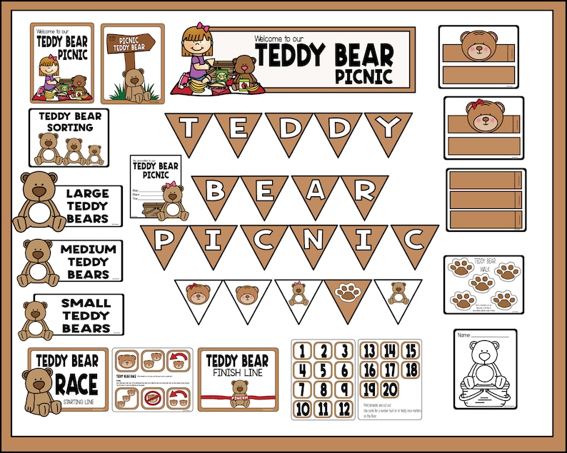 Teddy Bear Picnic Dramatic Play - Etsy Australia