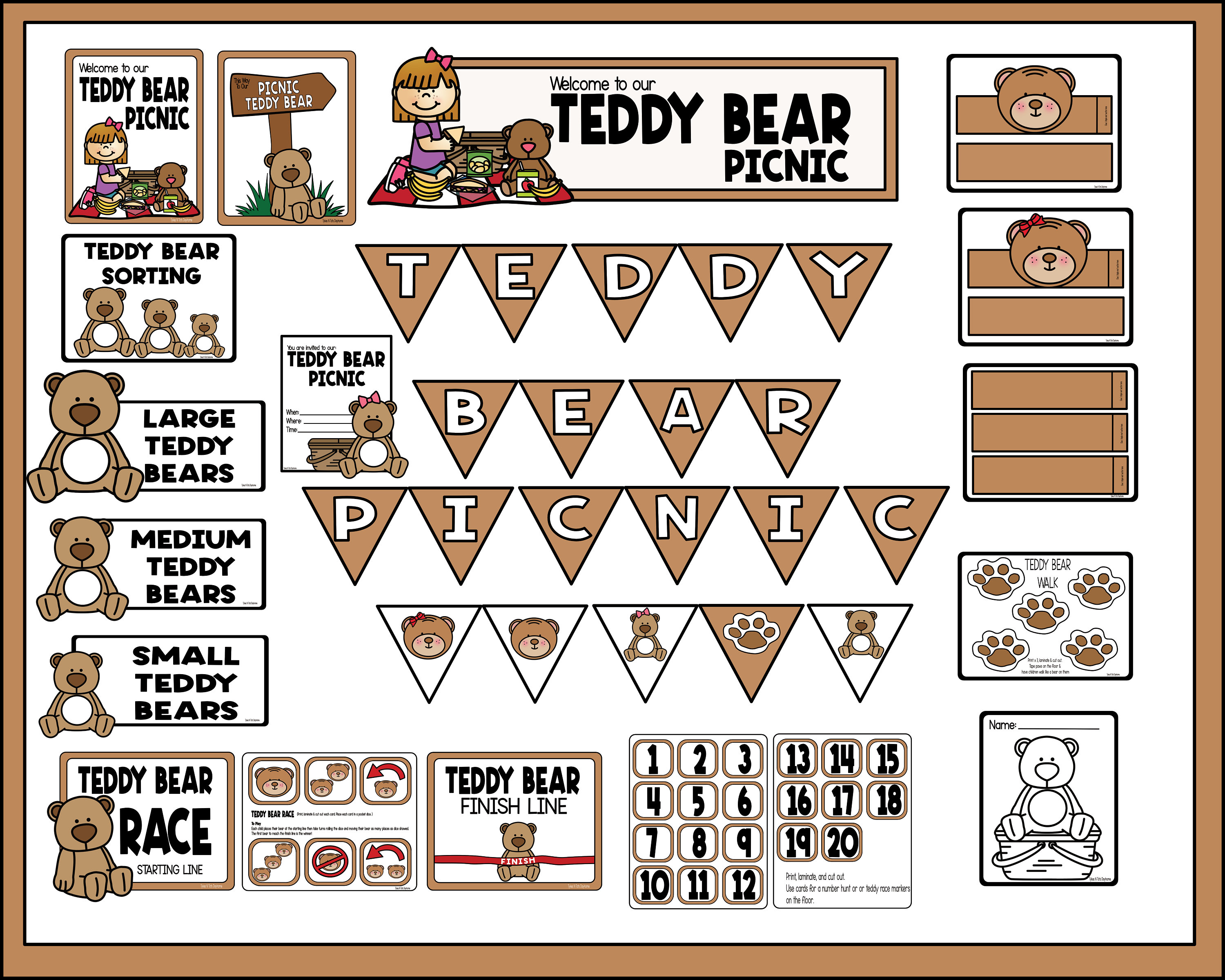 Teddy Bear Picnic Dramatic Play - Etsy