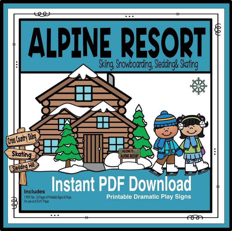 Alpine Resort Dramatic Play - Etsy