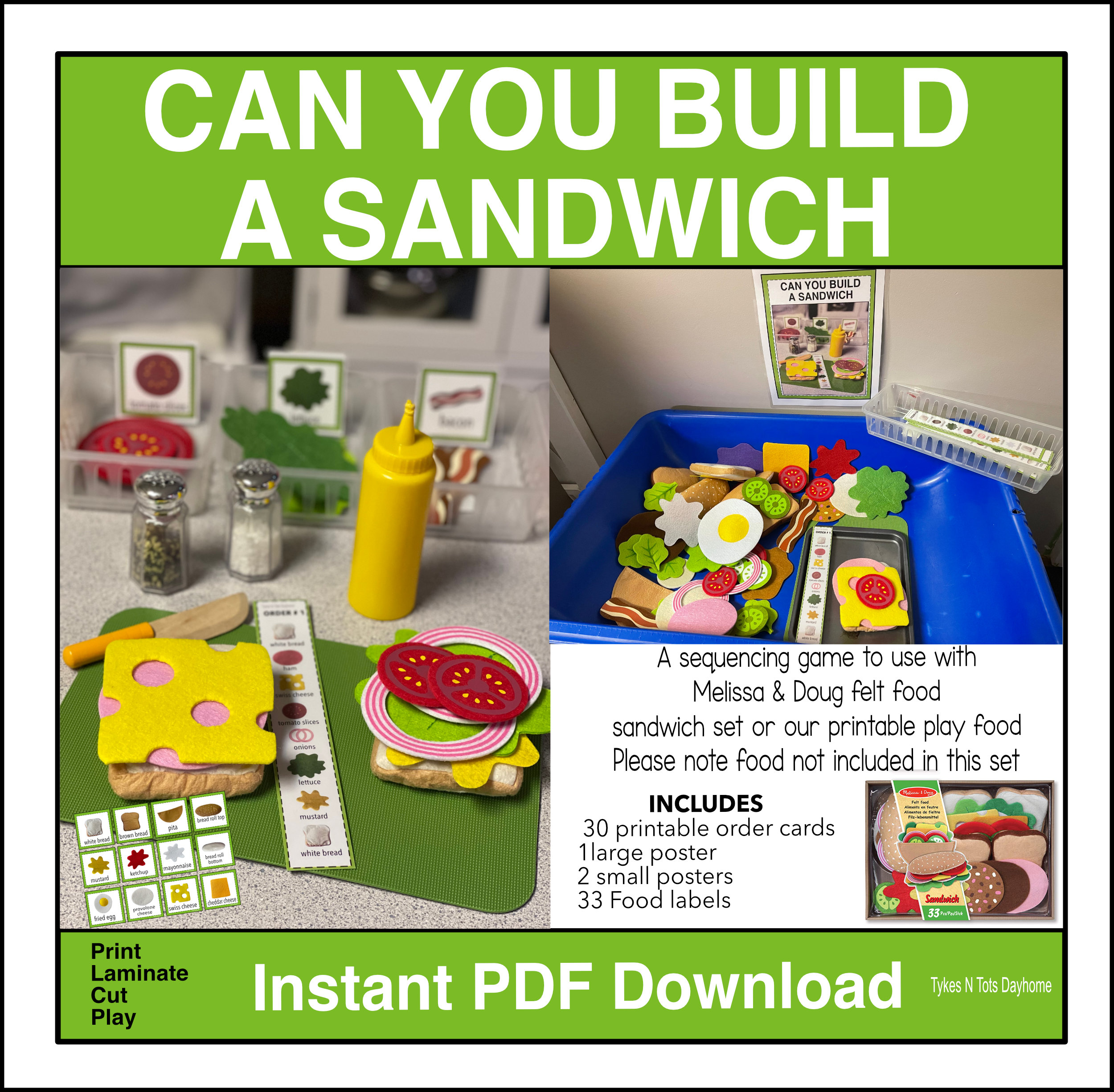 Can You Build a Sandwich - Etsy