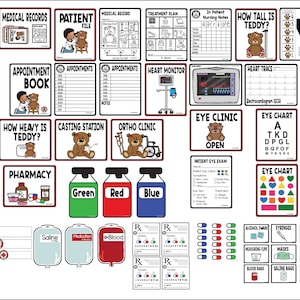 Teddy Bear Hospital Dramatic Play - Etsy