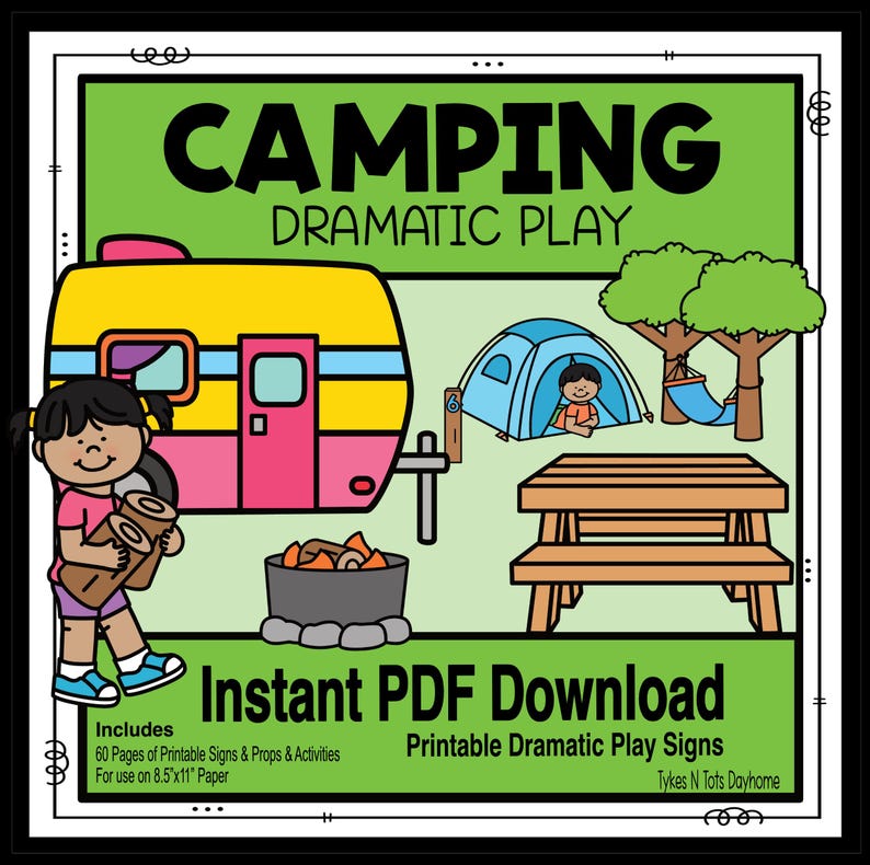 Preschool Camping Dramatic Play - Etsy