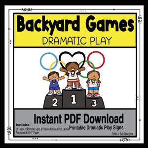 Summer & Winter Games Dramatic Play - Etsy