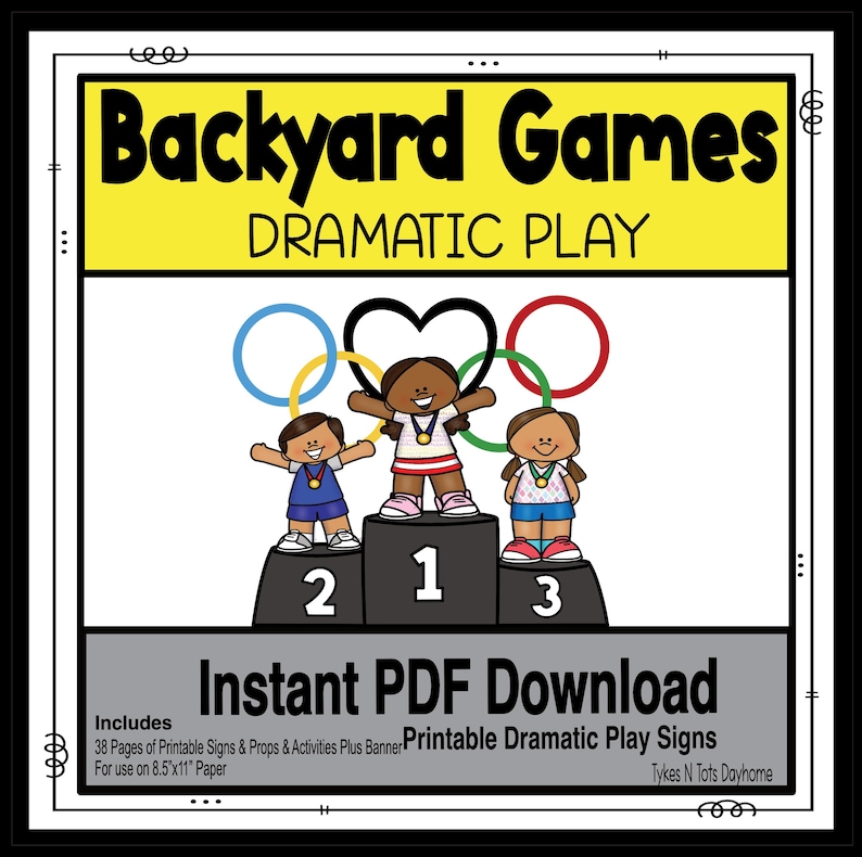 Summer & Winter Games Dramatic Play - Etsy