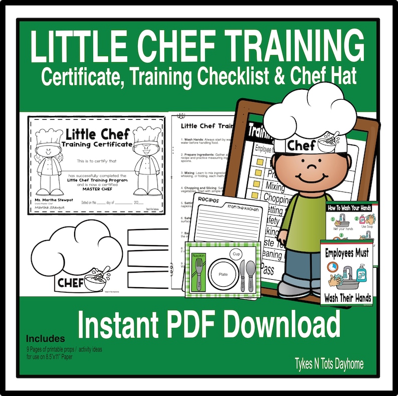 Chef Training Certificate - Etsy